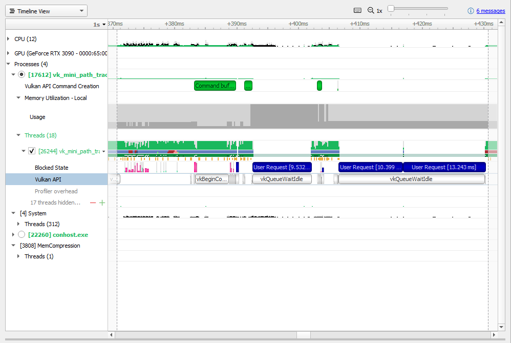 The time range from 1.369s to 1.431s after zooming and filtering.
